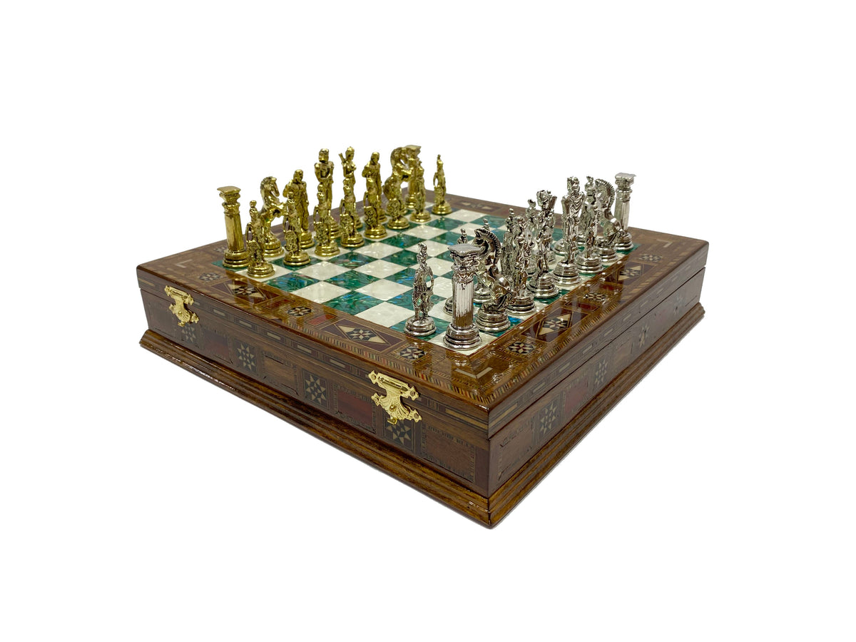 Personalized 10.8 Inches Chess Set Green - Gift Idea for Any Occasion ...
